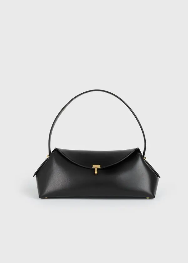 TOTEME T-lock Leather Shoulder - Black