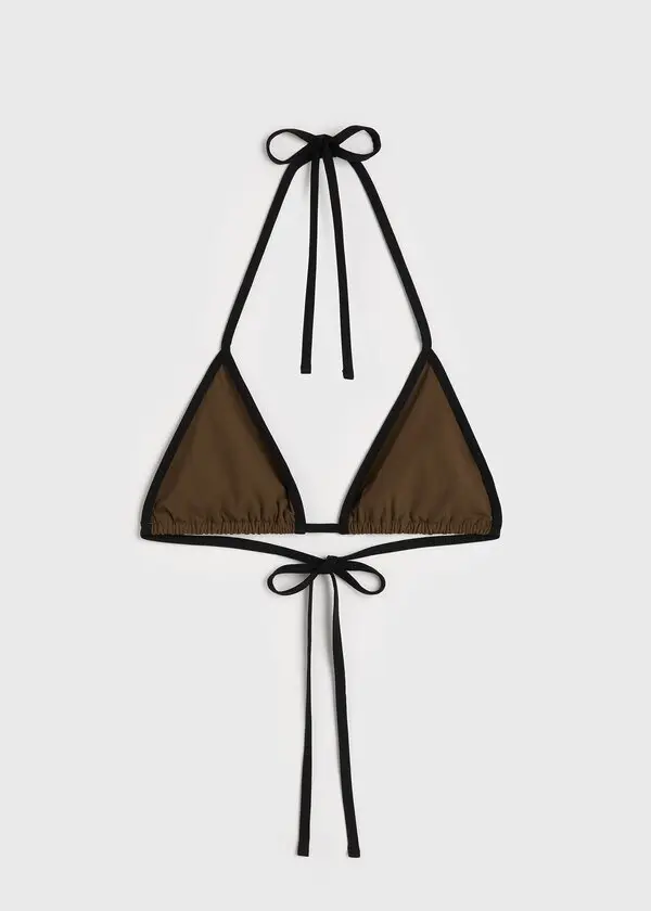 TOTEME Stripe Tie Bikini Top