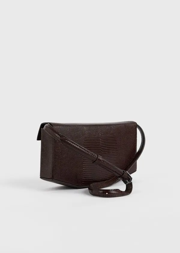 TOTEME Clip Lizard-embossed Clutch