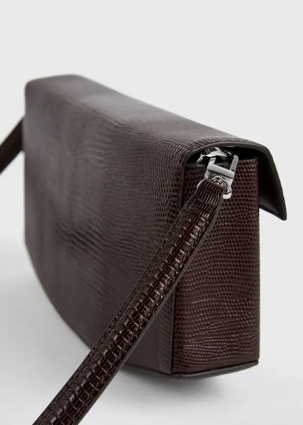 TOTEME Clip Lizard-embossed Clutch