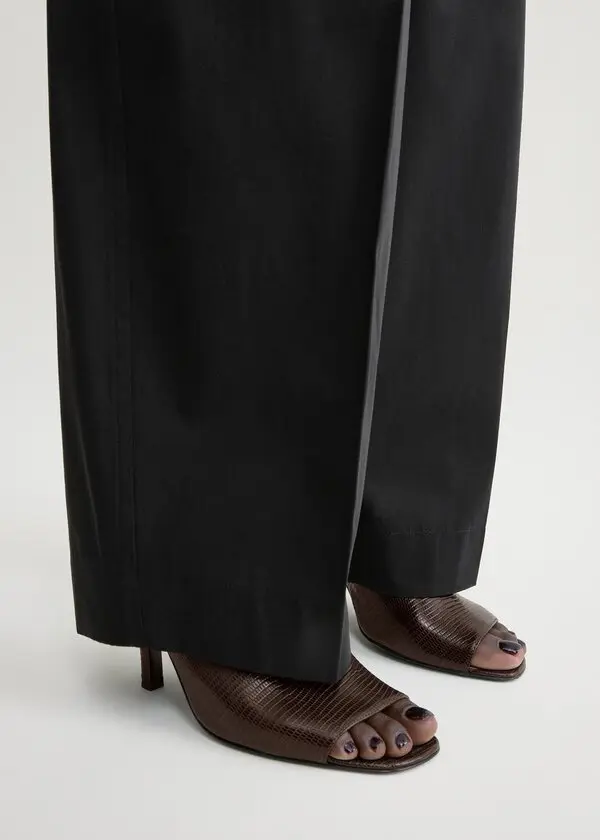 TOTEME Contour Lizard-embossed Slingbacks