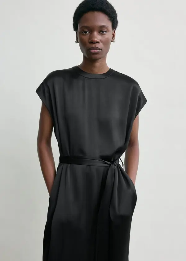 TOTEME Crew Satin Maxi Dress