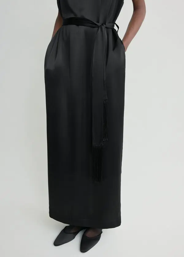 TOTEME Crew Satin Maxi Dress