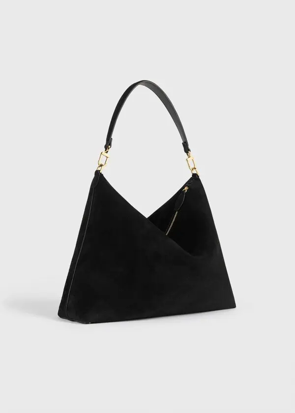 TOTEME Medium Bevel Suede Bag