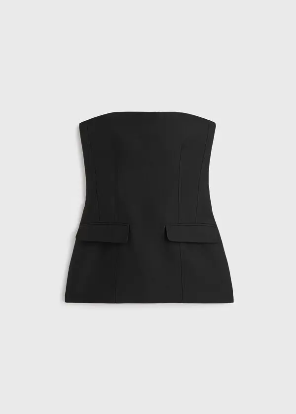 TOTEME Strapless Crepe Pocket Top