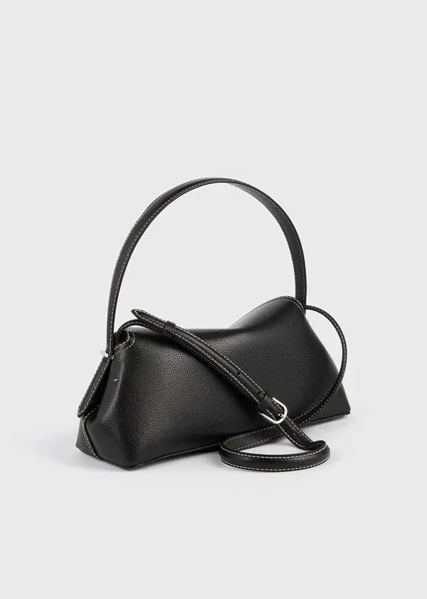 TOTEME T-lock Grained-leather Shoulder