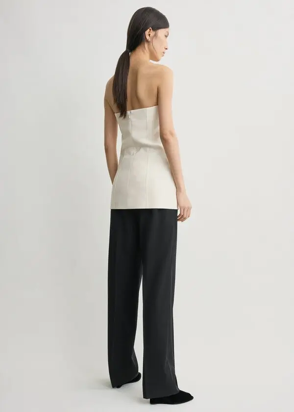 TOTEME Strapless Crepe Pocket Top