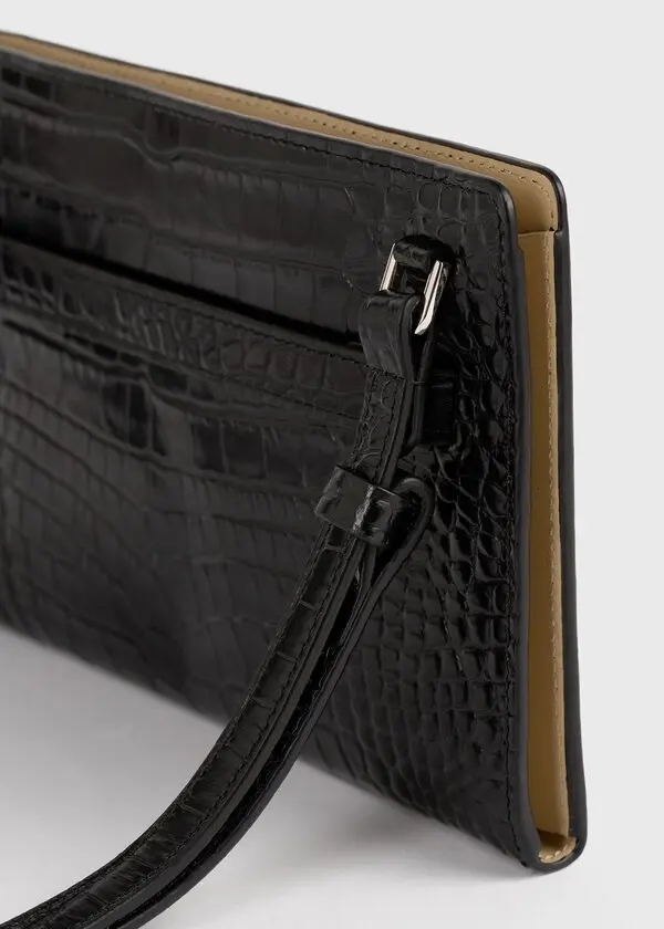 TOTEME Belted Croco-embossed Crossbody