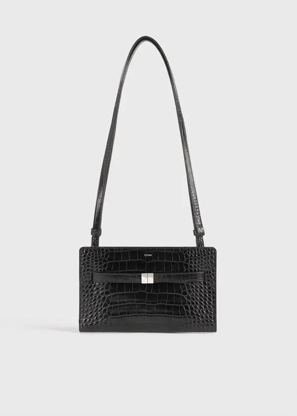 TOTEME Belted Croco-embossed Crossbody