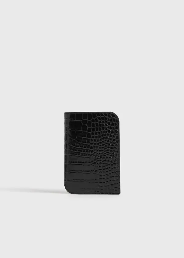 TOTEME Croco-embossed Passport Holder