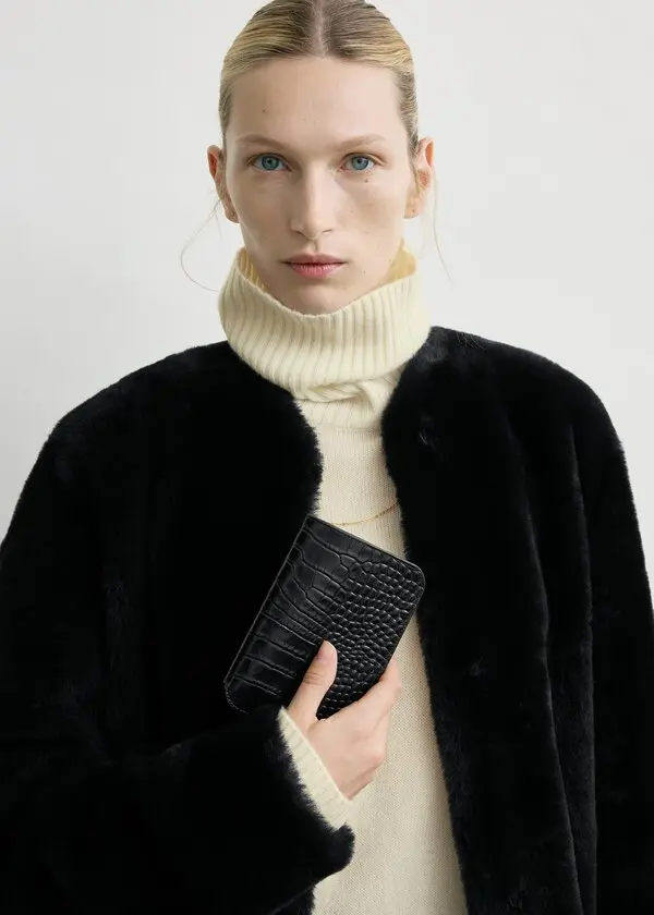 TOTEME Croco-embossed Passport Holder