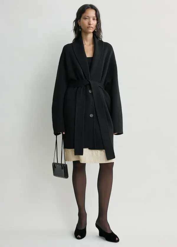 TOTEME Shawl-lapel Robe - Black