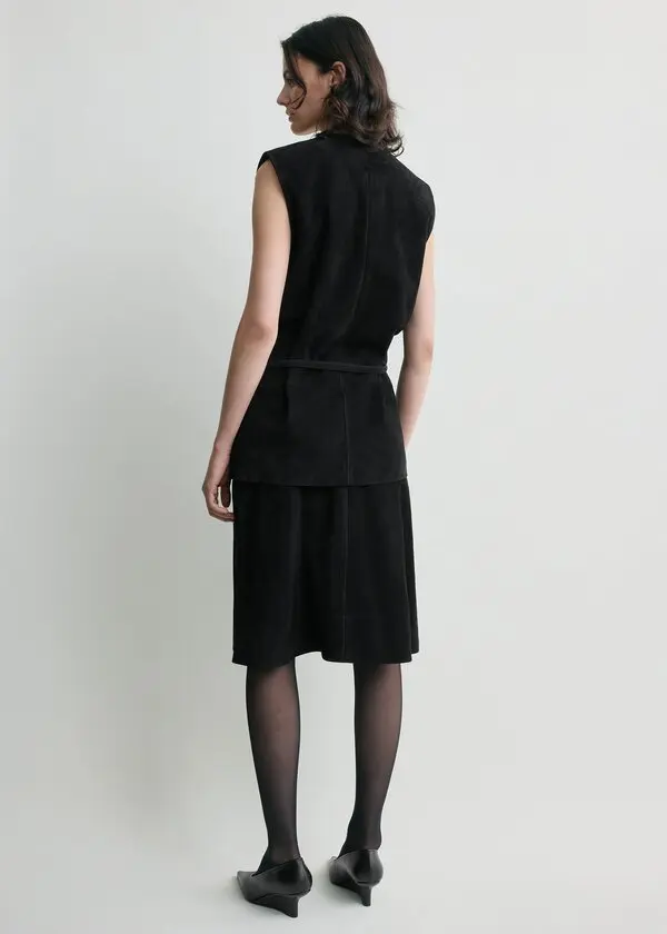 TOTEME Belted Suede Top