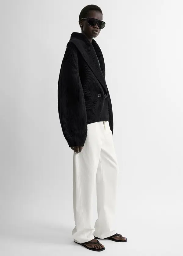TOTEME Shawl-lapel Cardigan - Black