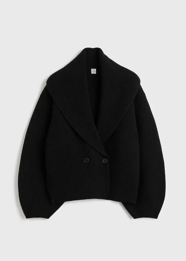 TOTEME Shawl-lapel Cardigan - Black
