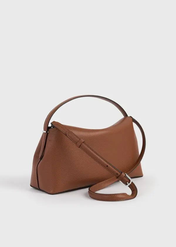 TOTEME T-lock Grained-leather Top Handle