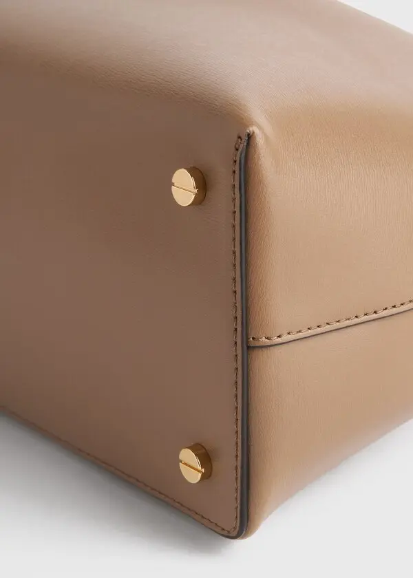 TOTEME T-lock Leather Top Handle