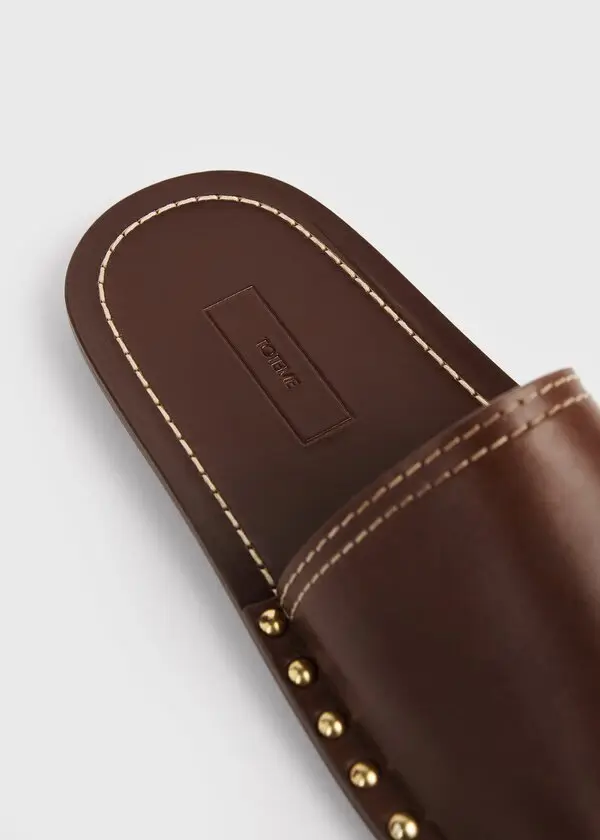 TOTEME Studded Leather Slides