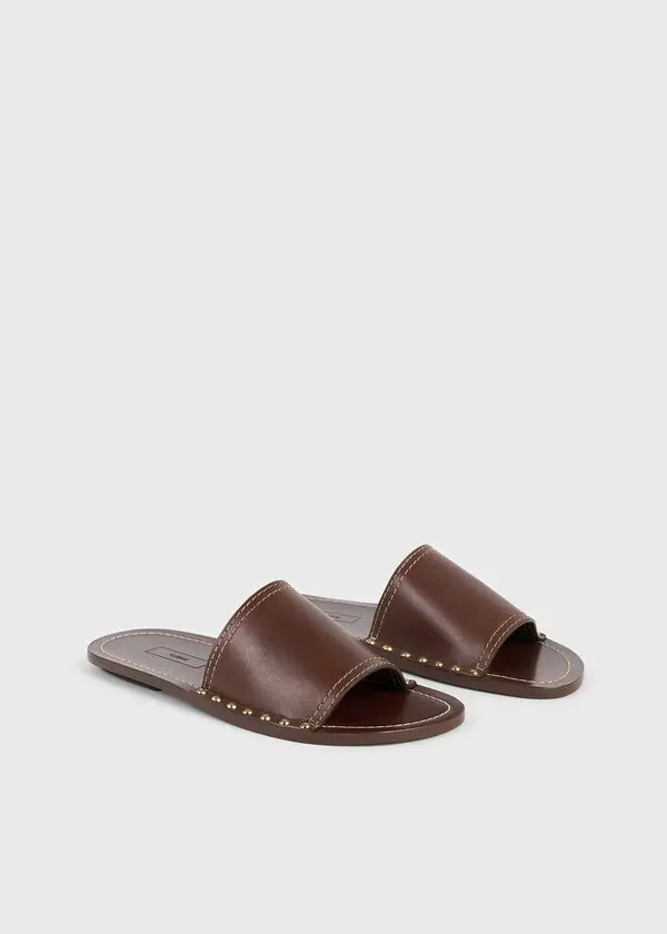 TOTEME Studded Leather Slides