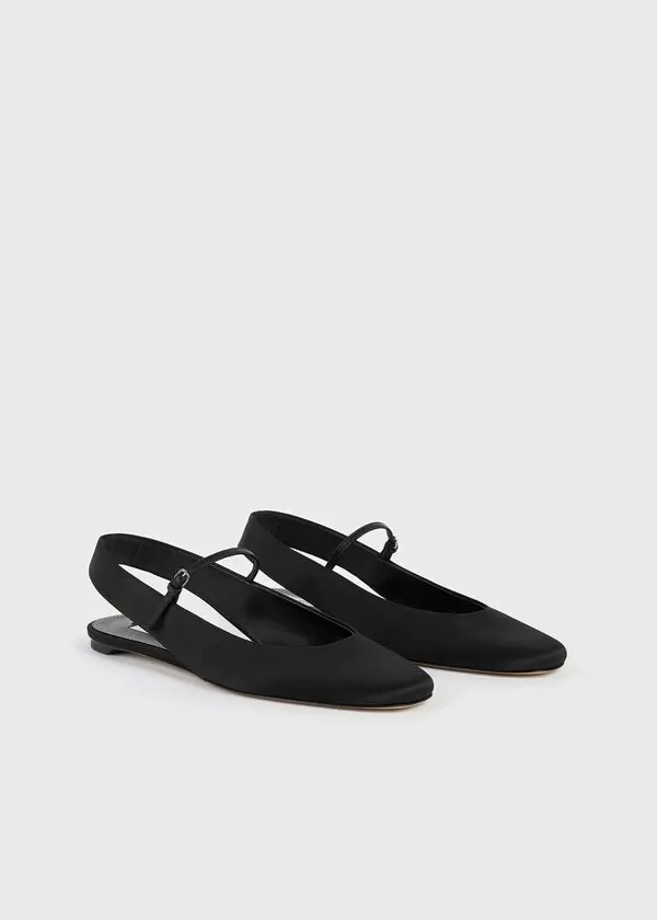 TOTEME Slingback Satin Mary Janes