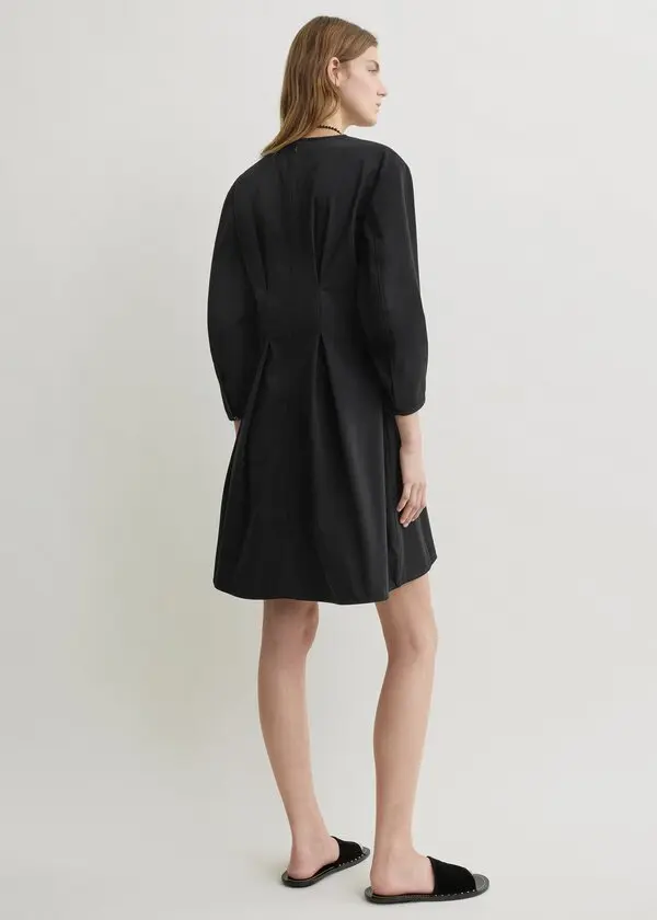 TOTEME Balloon Sleeve Cotton Dress