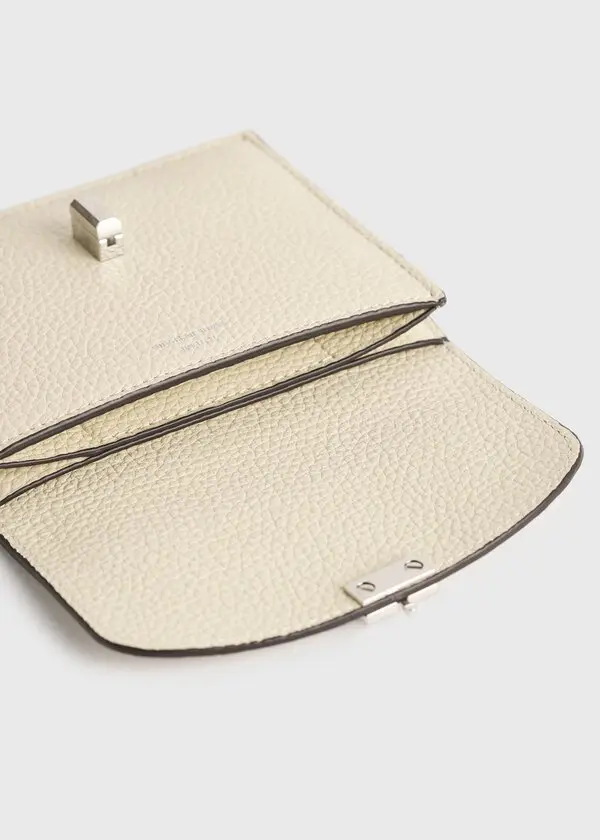 TOTEME T-lock Grained-leather Cardholder