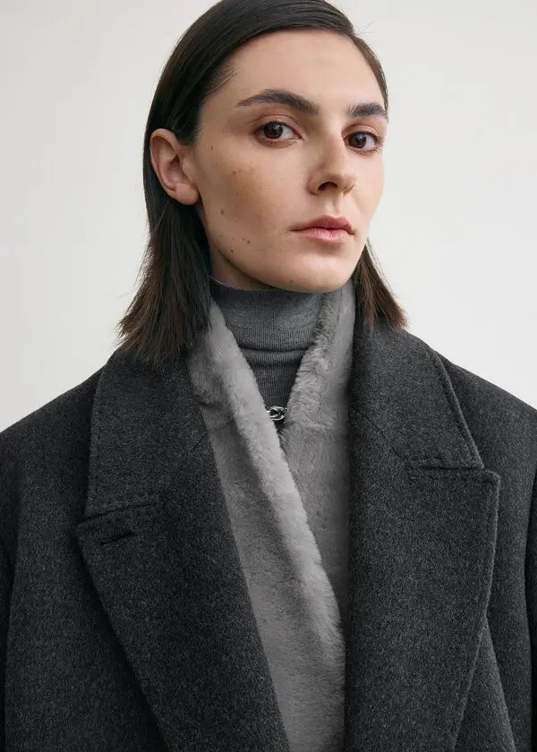 TOTEME Shearling Tuxedo Scarf