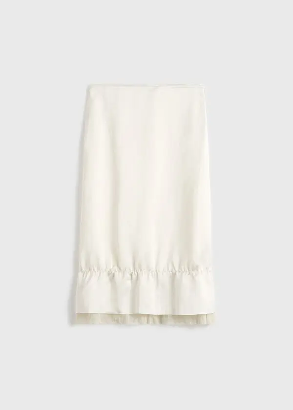 TOTEME Layered Satin Skirt