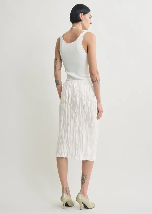 TOTEME Crinkled Linen Skirt