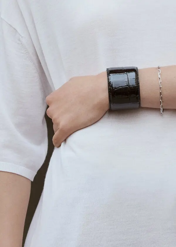 TOTEME Croco-embossed Cuff