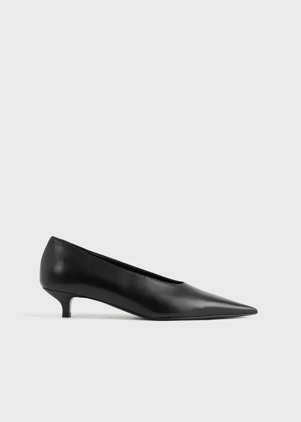 TOTEME Sharp Nappa Kitten Pumps