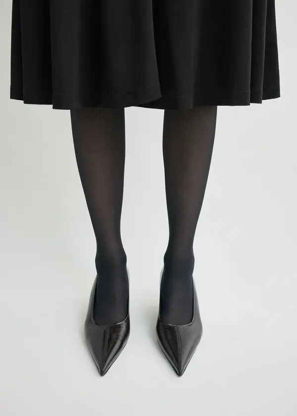 TOTEME Sharp Naplack Wedge Pumps