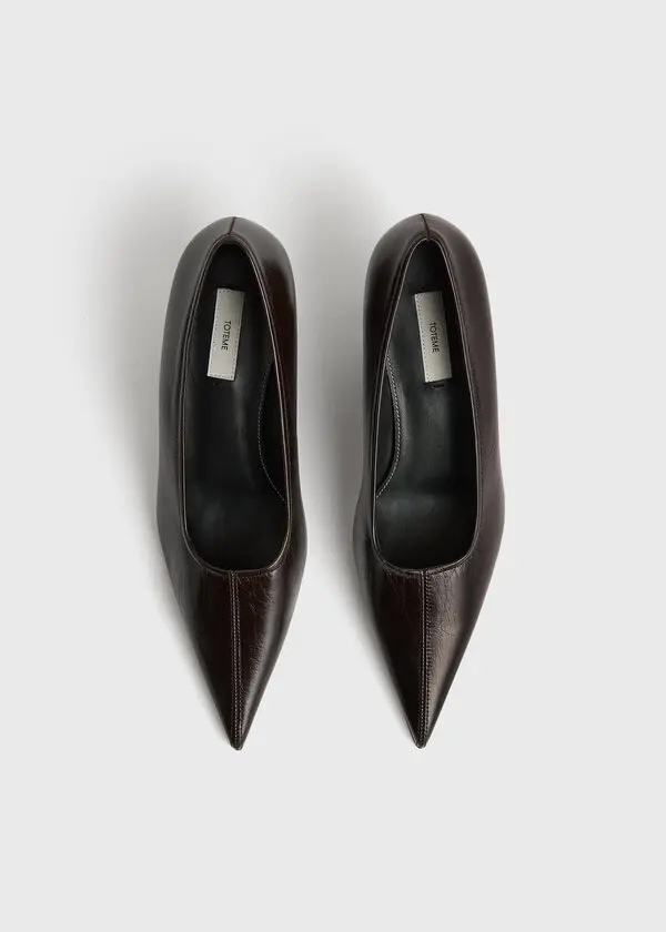 TOTEME Sharp Naplack Wedge Pumps
