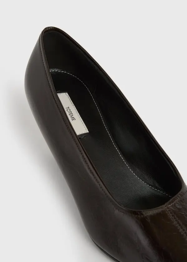 TOTEME Sharp Naplack Wedge Pumps