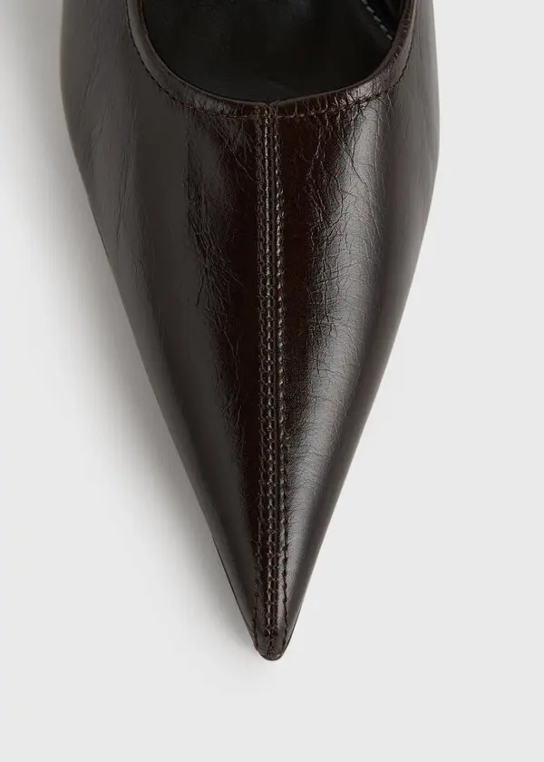TOTEME Sharp Naplack Wedge Pumps