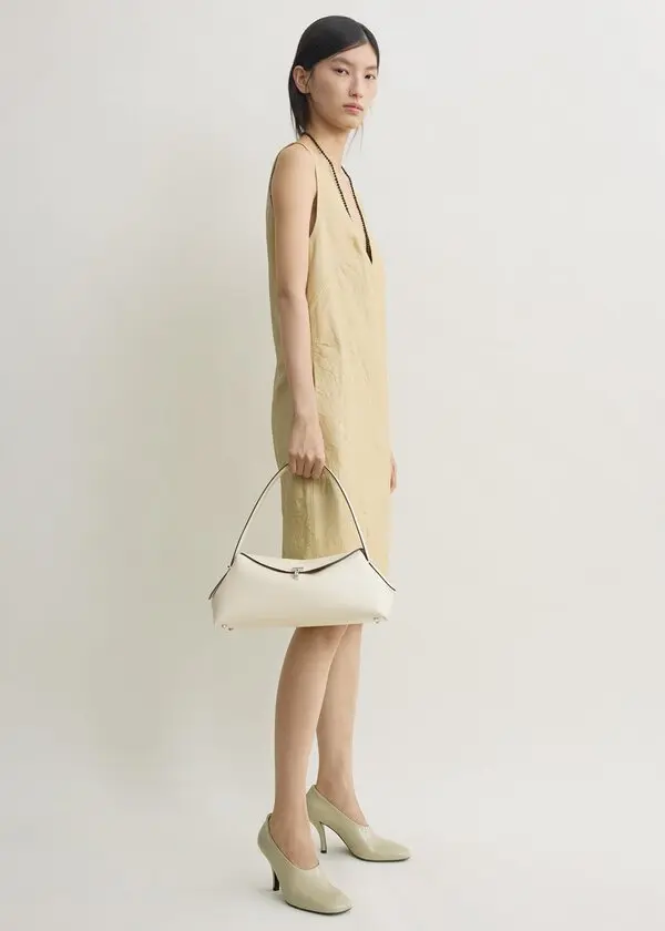 TOTEME T-lock Grained-leather Shoulder
