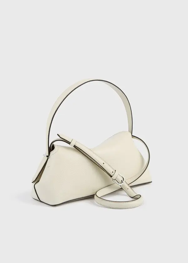 TOTEME T-lock Grained-leather Shoulder