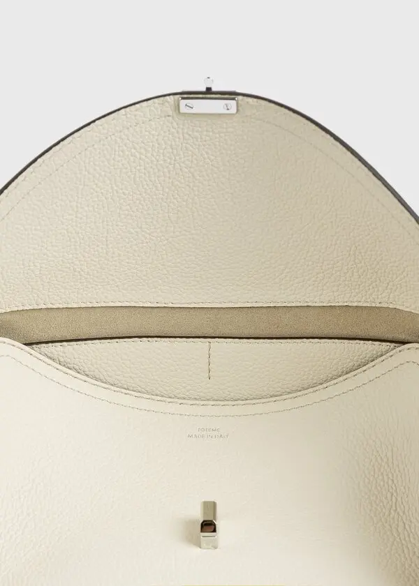 TOTEME T-lock Grained-leather Shoulder