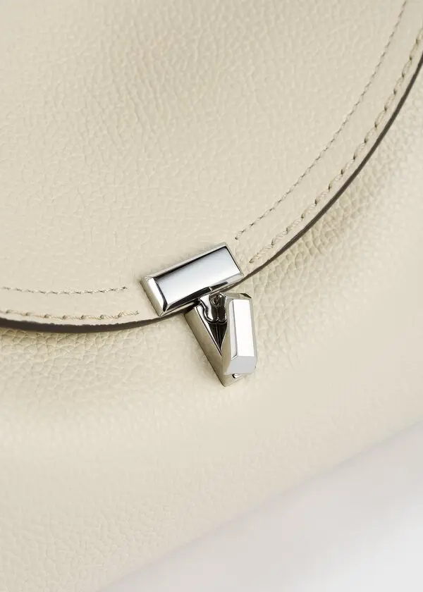 TOTEME T-lock Grained-leather Shoulder