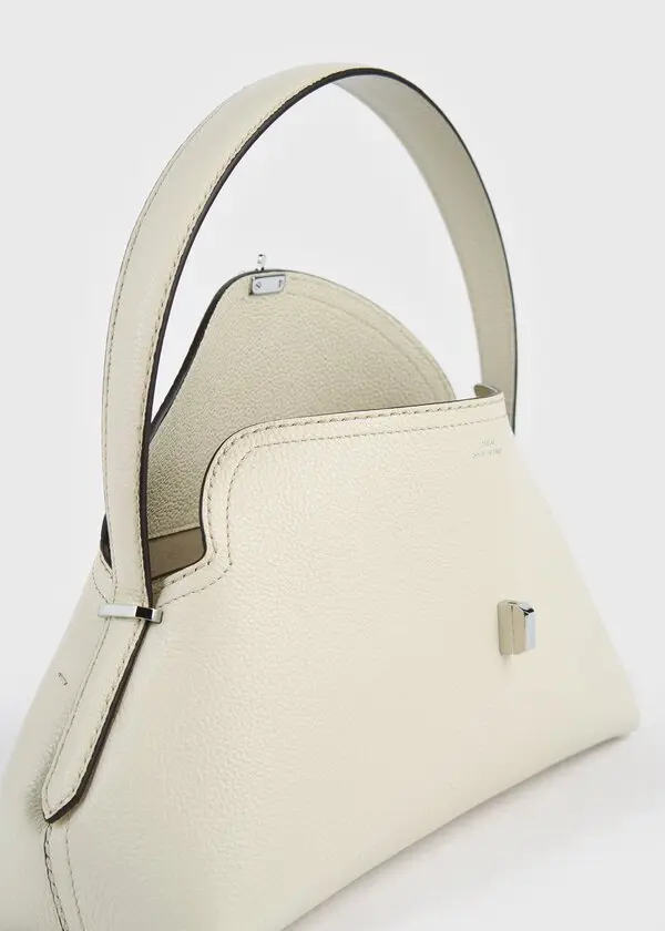 TOTEME T-lock Grained-leather Shoulder