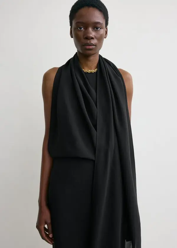 TOTEME Fringed Scarf Dress