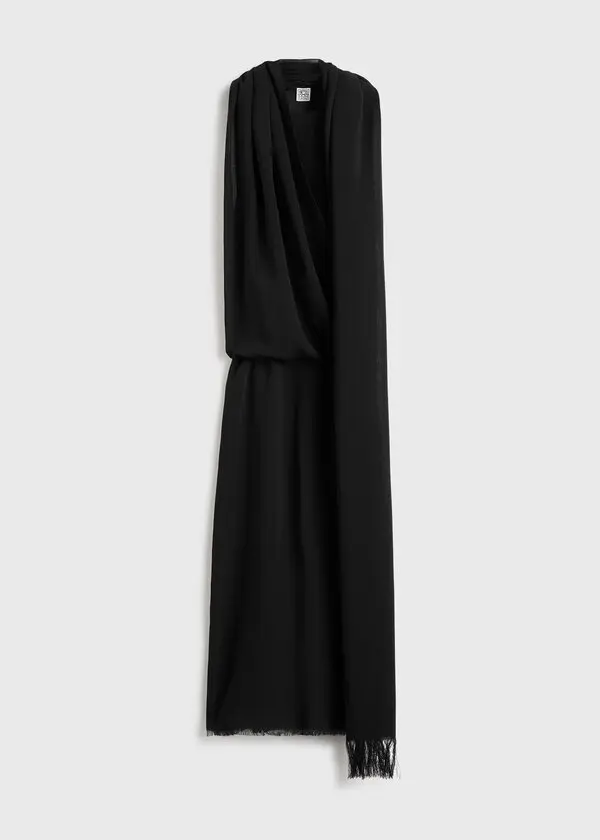 TOTEME Fringed Scarf Dress