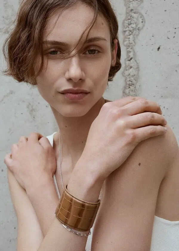 TOTEME Croco-embossed Cuff