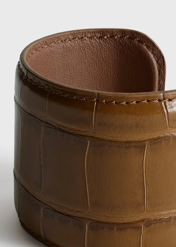 TOTEME Croco-embossed Cuff