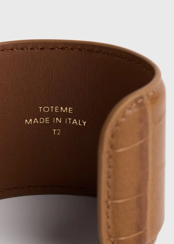 TOTEME Croco-embossed Cuff