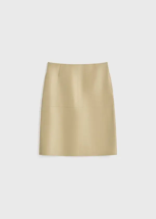 TOTEME Paneled Leather Skirt