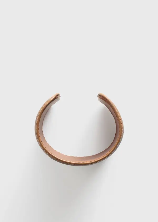 TOTEME Long Croco-embossed Cuff