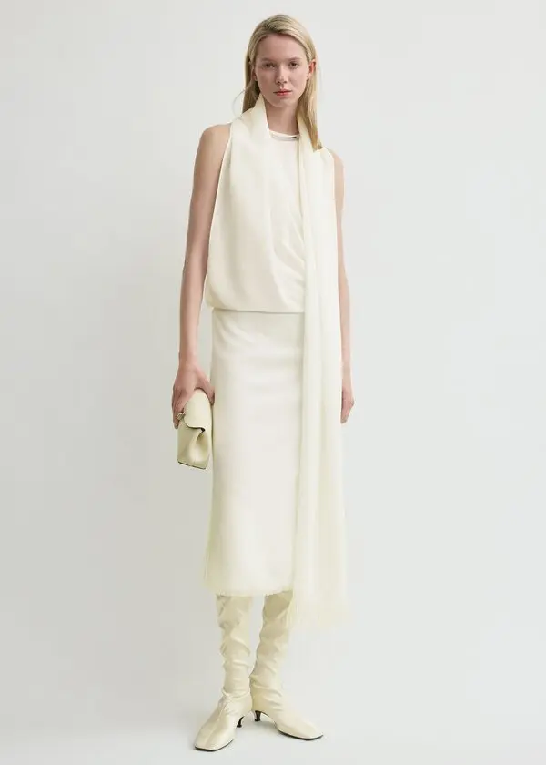 TOTEME Fringed Scarf Dress