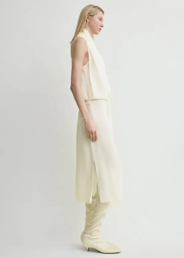 TOTEME Fringed Scarf Dress