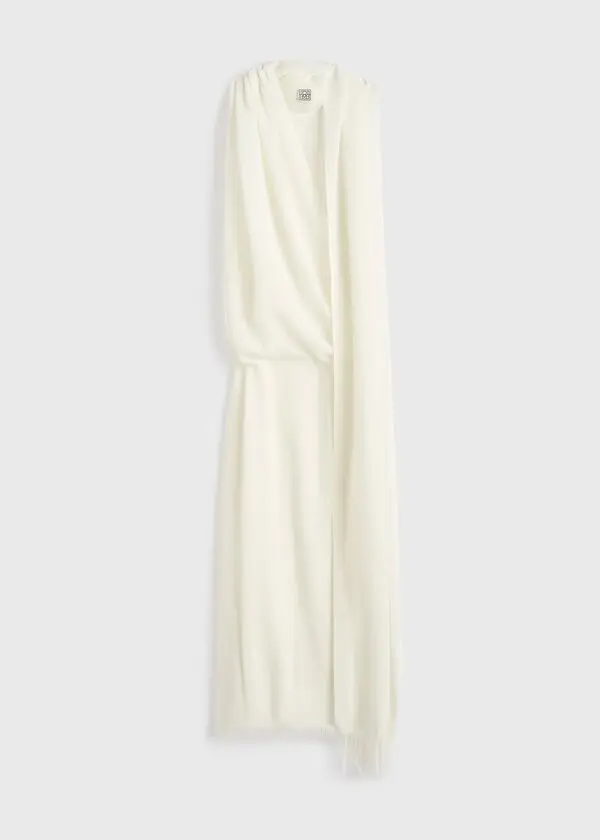 TOTEME Fringed Scarf Dress
